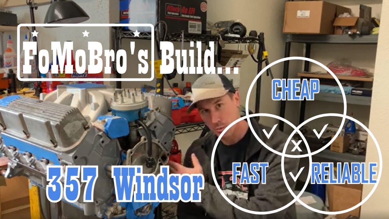 357 Windsor economy plus - GT40 Heads, HO Cam and Intake install. - YouTube