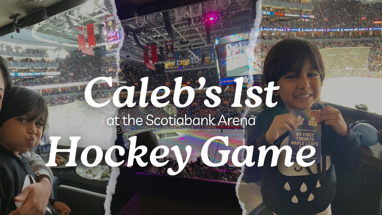 Caleb’s 1st hockey game at Scotiabank Arena watching the Toronto Maple ...
