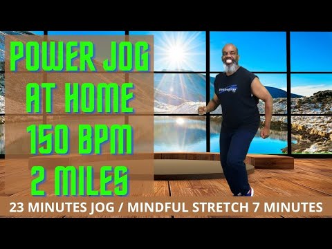 Good Morning! Jogging At Home 2 Miles | 150 BPM | 23 Minutes | Mindful ...