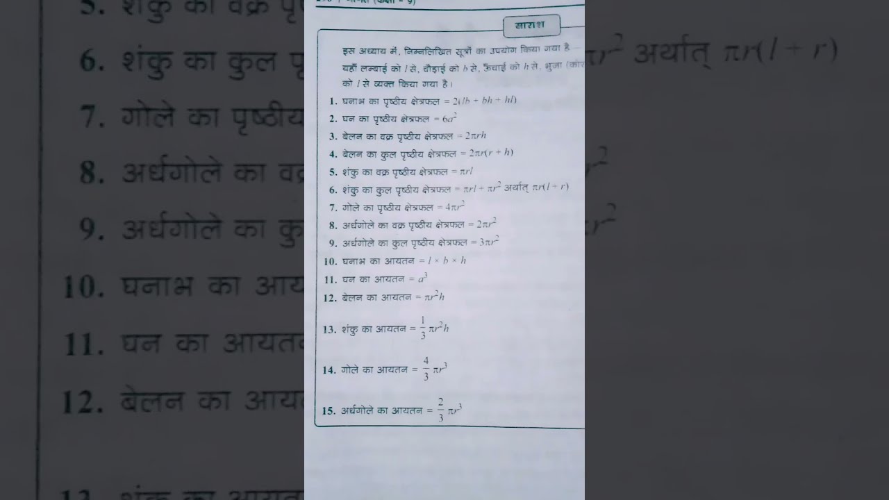 Class 9 Surface Area And Volume YouTube Class 9 Surface Area And Volume YouTube