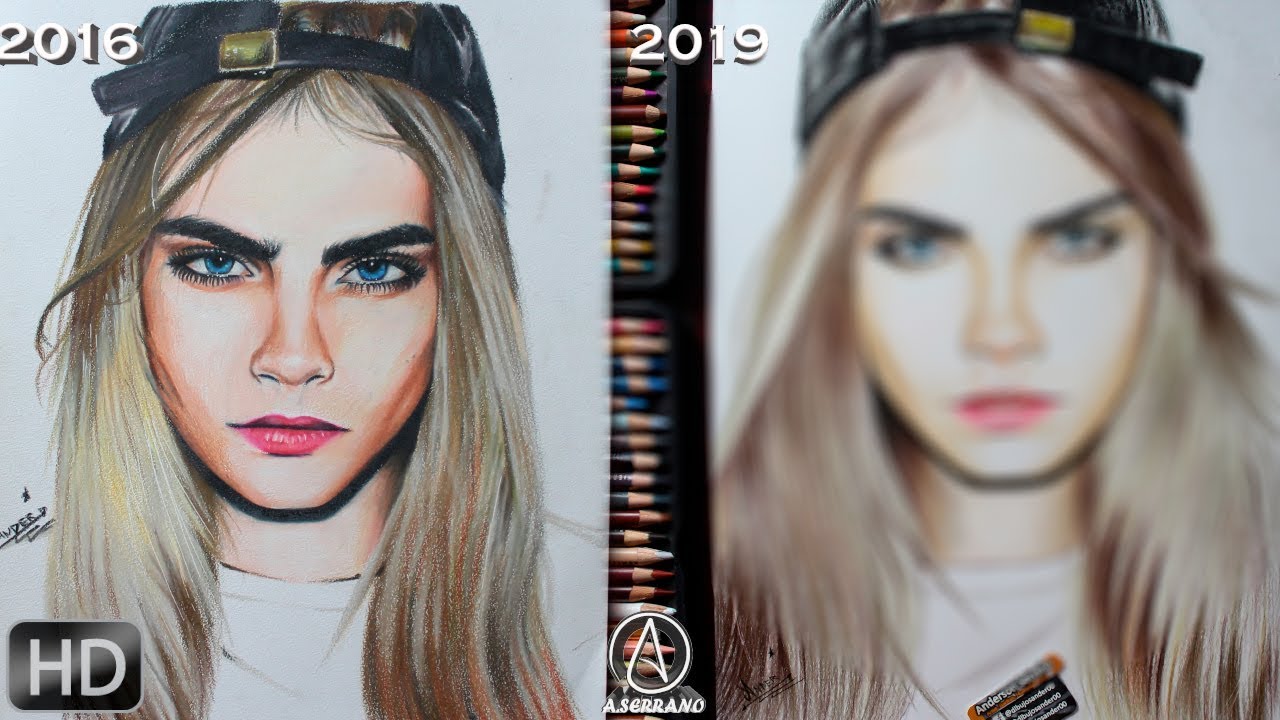 REHACIENDO MI PRIMER RETRATO A COLOR. - YouTube