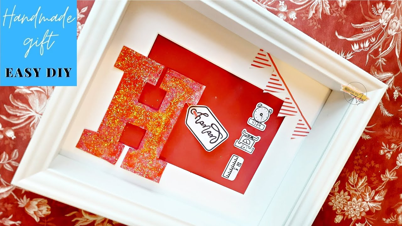 DIY Baby Gift Idea / Decorative Frame | Baby Keepsake Frame | Easy DIY ...