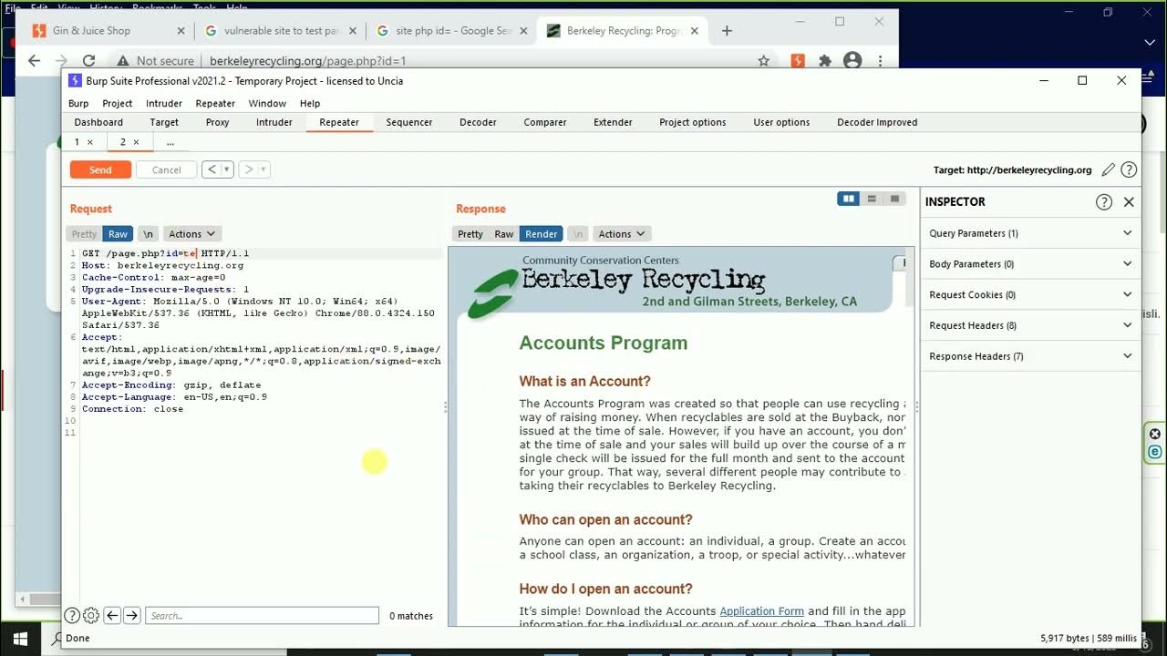 How to use Burp Suite Repeater with parameter - YouTube