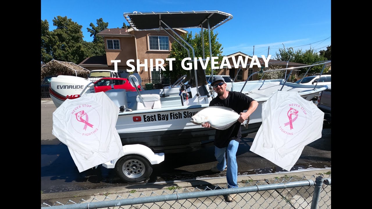 1st HALIBUT OF 2021SEASON IN SAN FRANCISCO BAY ....PLUS T SHIRT ...