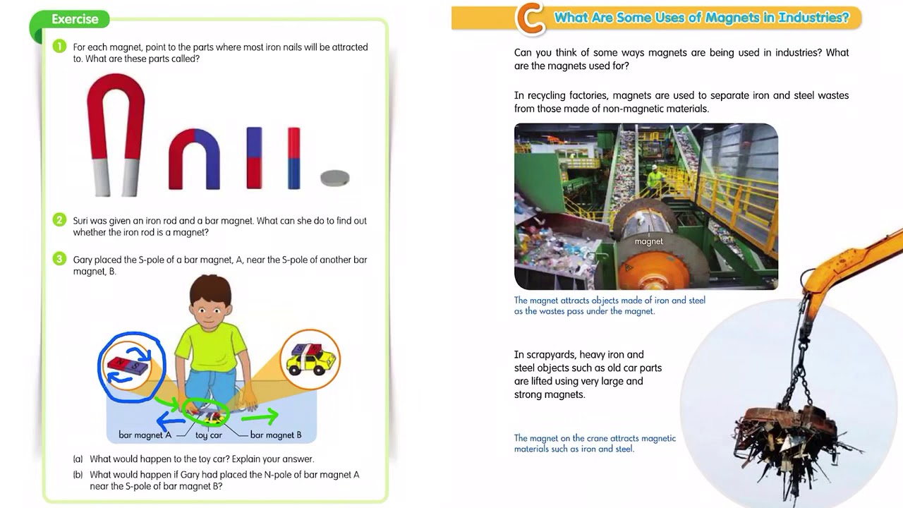 Grade 4 - How Magnets Work? Part C - YouTube