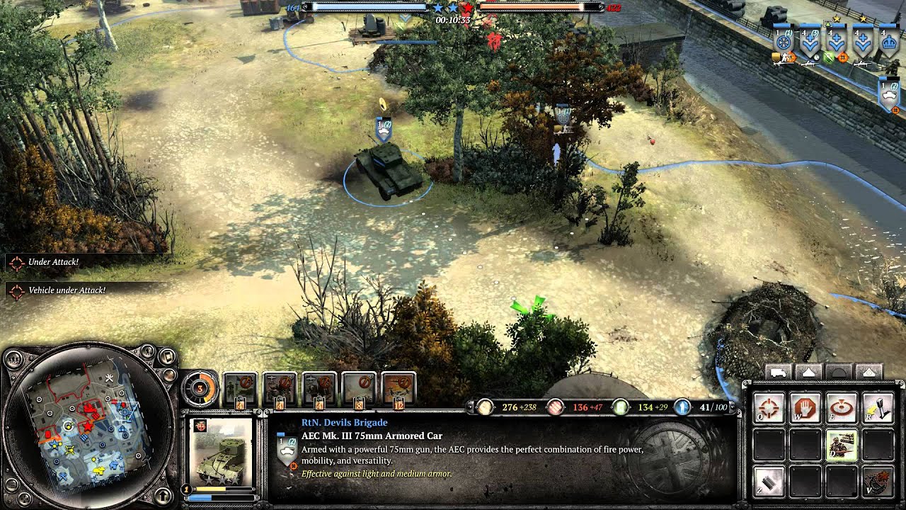 COH2 2v2 British Forces 2v2 Building the meta - YouTube