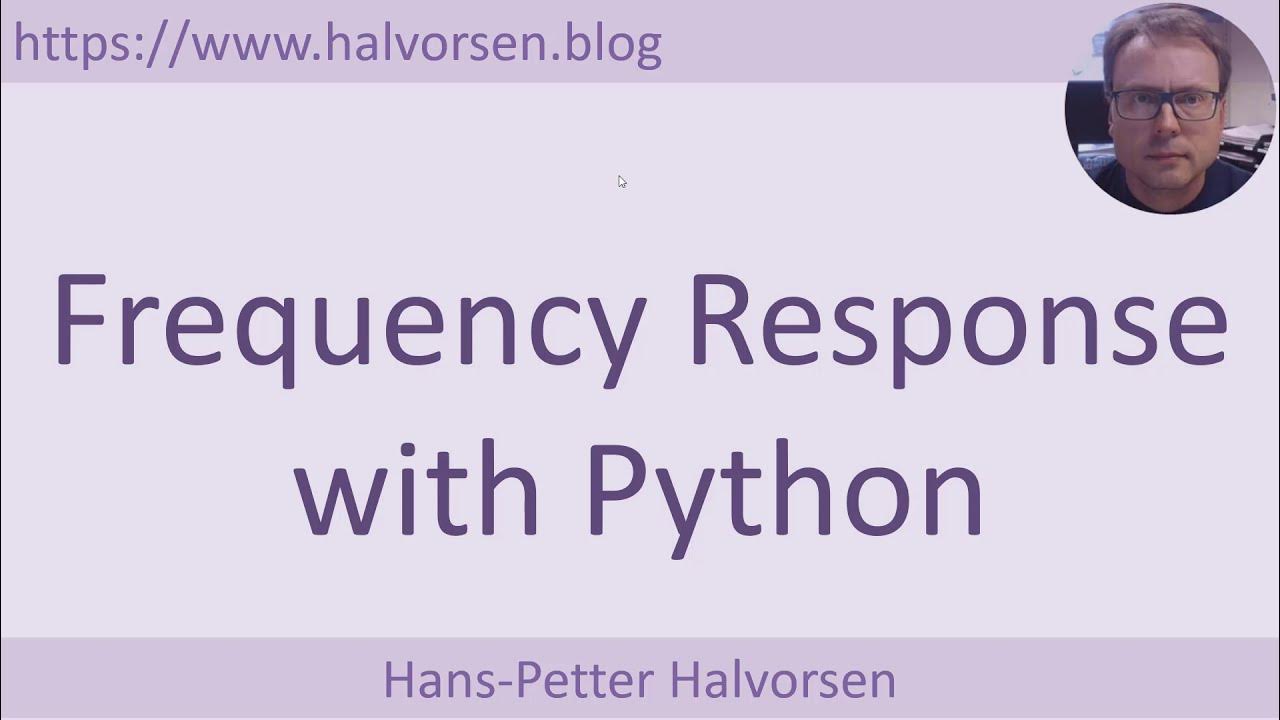 Frequency Response with Python - YouTube