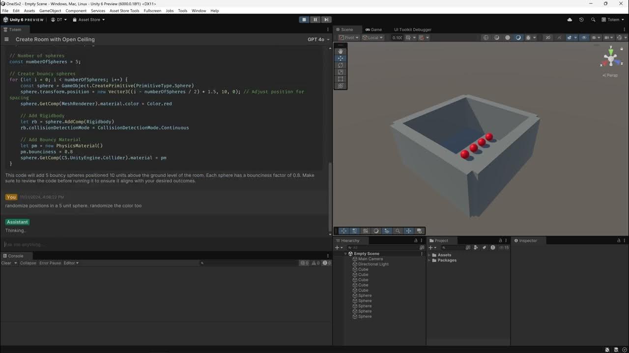 AI Code Execution inside Unity works better than I expected - YouTube