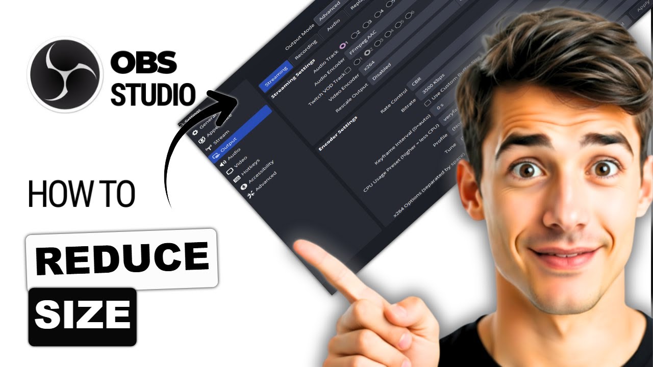 How to lower file size OBS Studio - YouTube