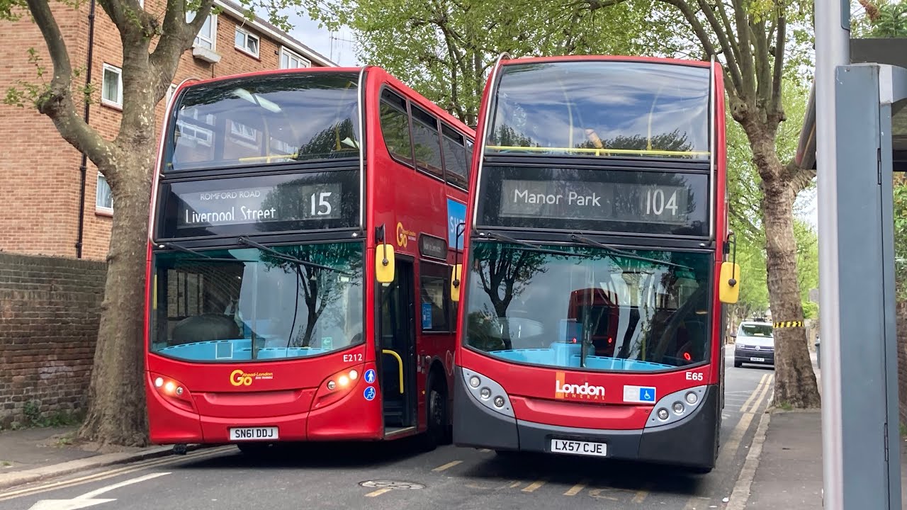 *WITHDRAWN* Enviro400 Trident E65 (LX57 CJE) finishing off on route 104 ...