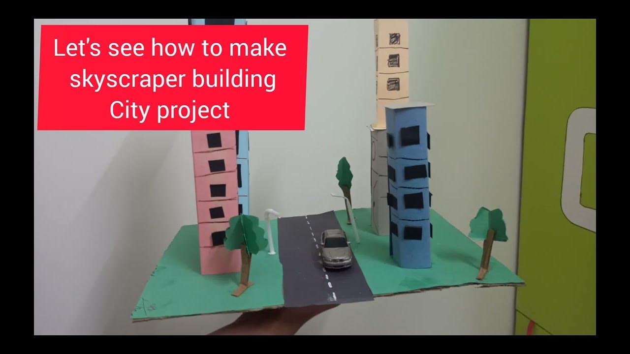 skyscraper building making from paper/how to make skyscraper building ...