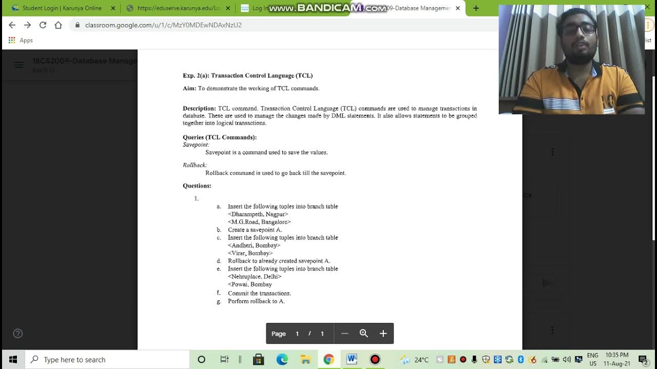 SEMESTER-5 DBMS EXERCISE-2B TRANSACTION_CONTROL_LANGUAGE - YouTube