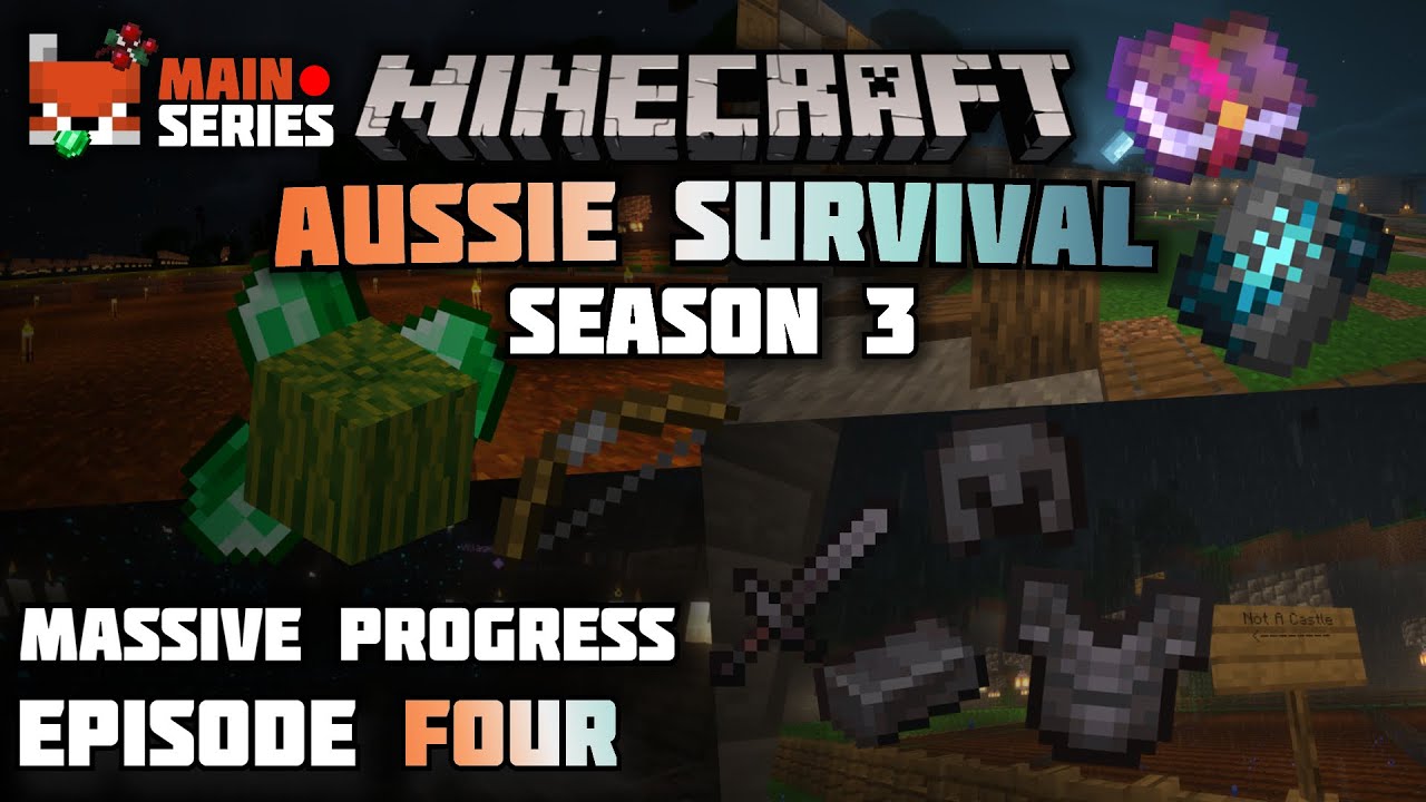 Massive Progress | Minecraft Aussie Survival 3 | EP4 - YouTube