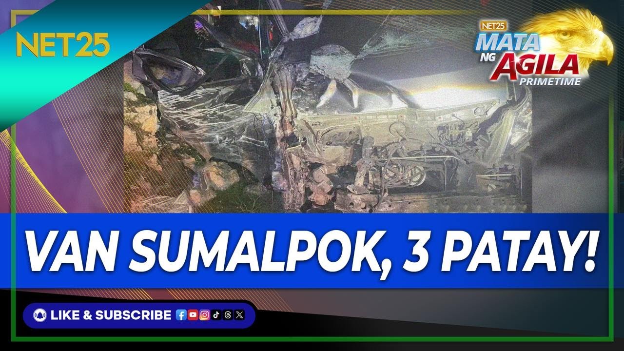 VAN SUMALPOK SA PADER SA BENGUET; 3 PATAY, 19 SUGATAN - YouTube