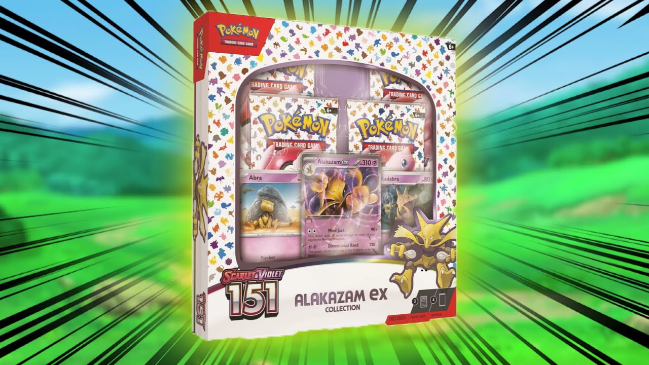 Pokemon 151 Alakazam EX Collection Box - YouTube