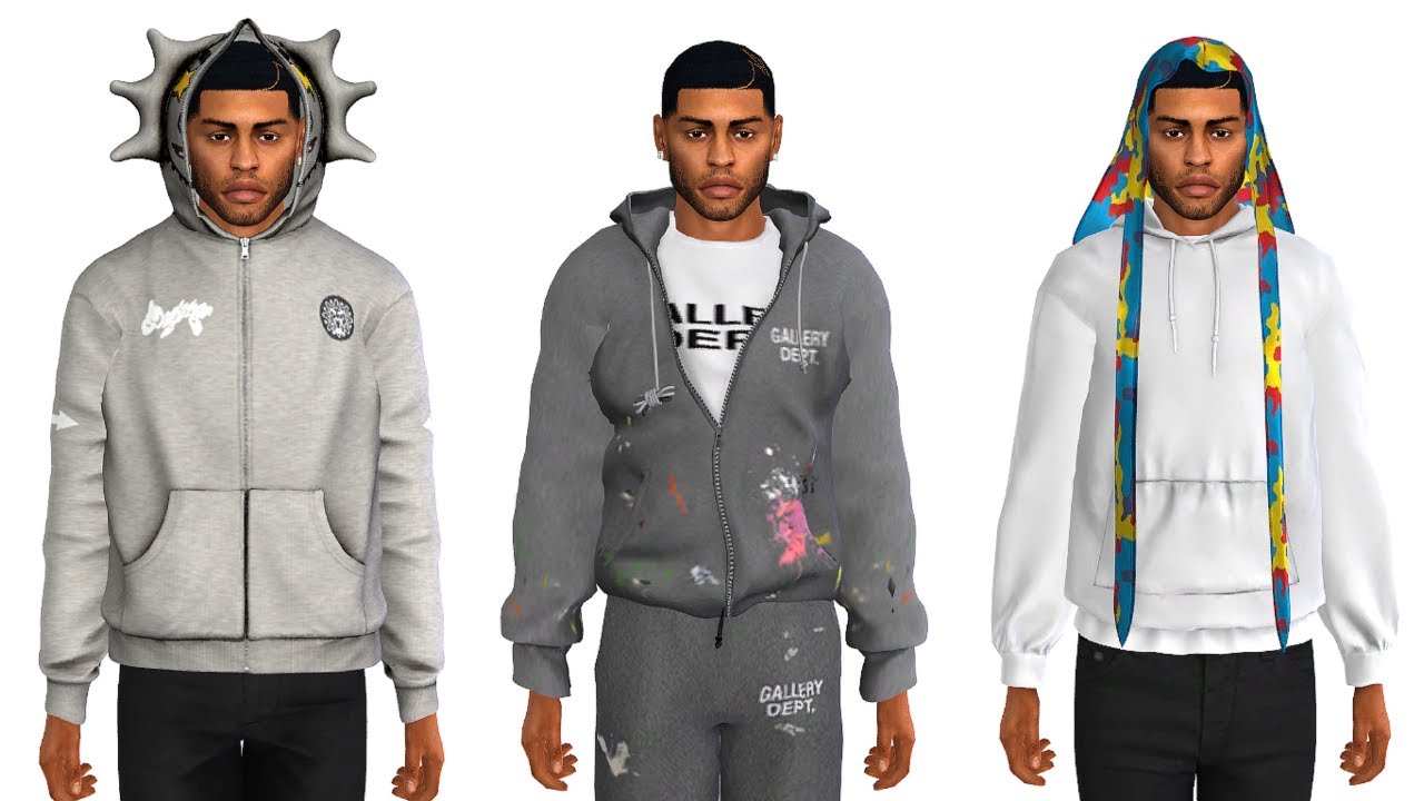 Urban Male Sims | Sims 4 CAS | CC Links In Description - YouTube