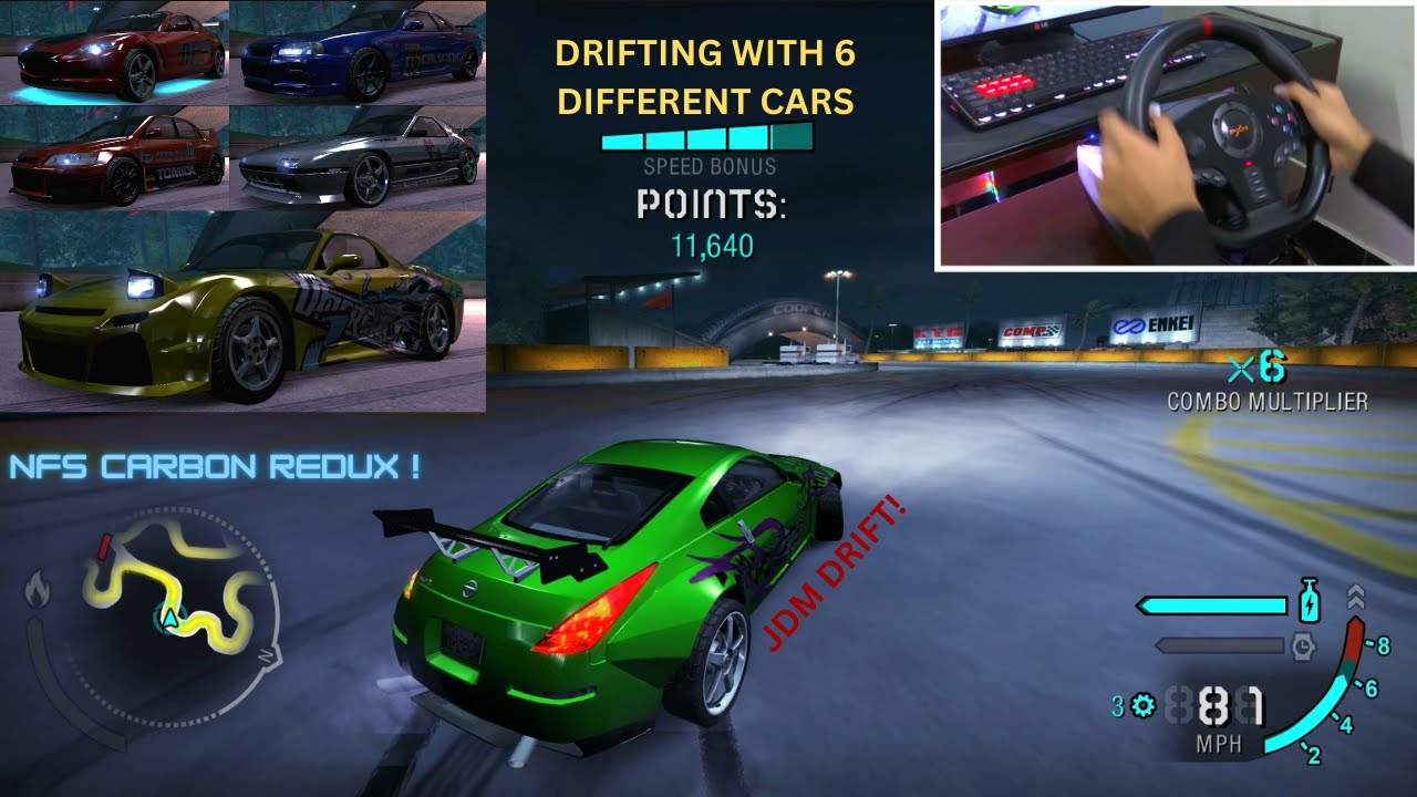 NFS Carbon Redux Drifting Compilation - YouTube