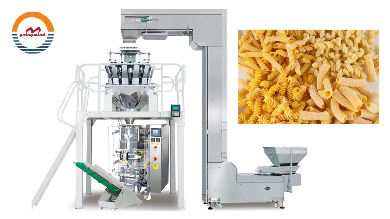 Automatic pasta weighing packaging machine barilla macaroni fusilli ...