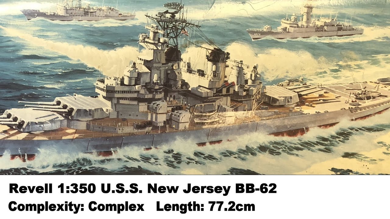 Large Scale! Revell 1:350 U.S.S. New Jersey BB-62 Kit Review - YouTube