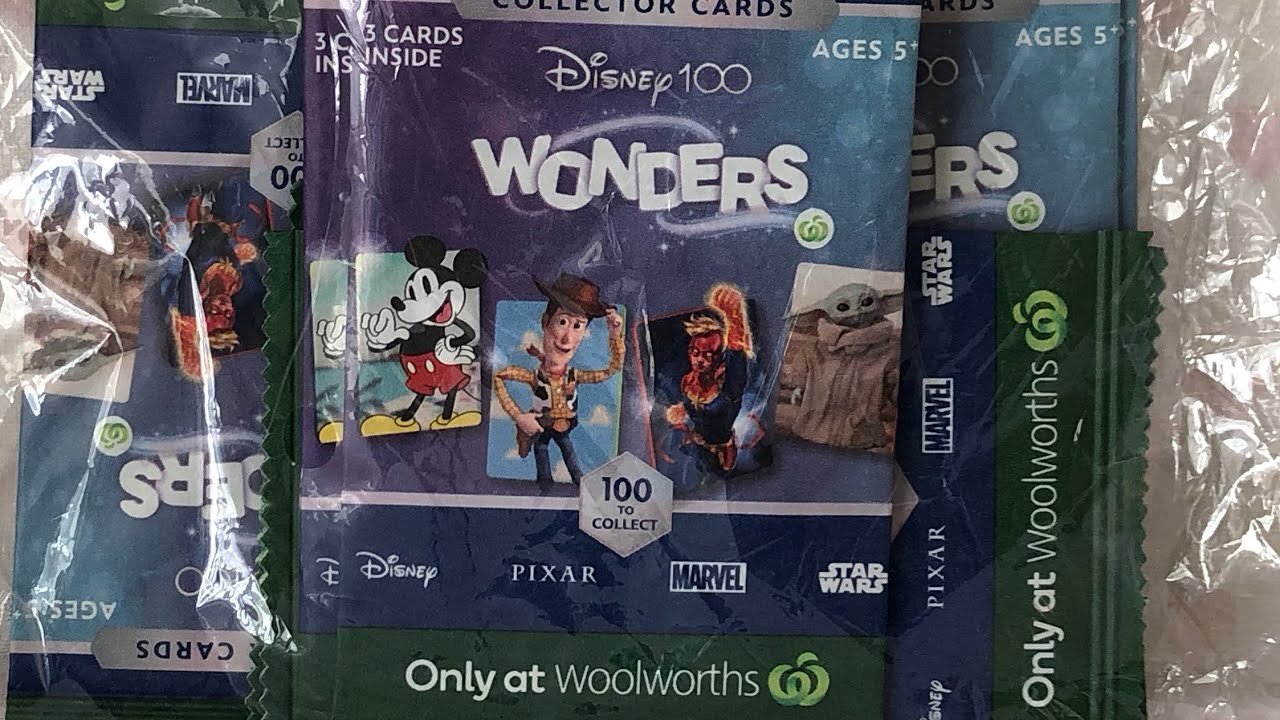 Woolworths 100 Wonders Collector Trading Cards Lot1 ASMR Unboxing ...