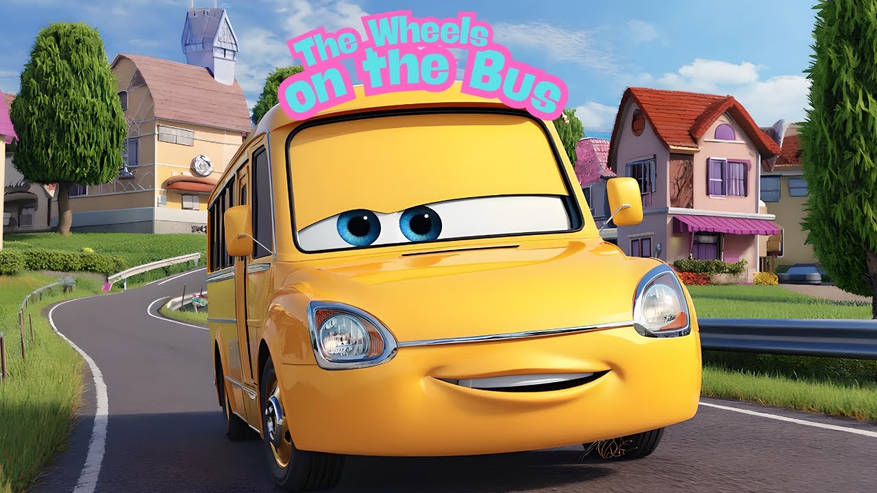 Toddler Songs about Wheels on the Bus 🚍 | Fun Kids Music & Nursery ...