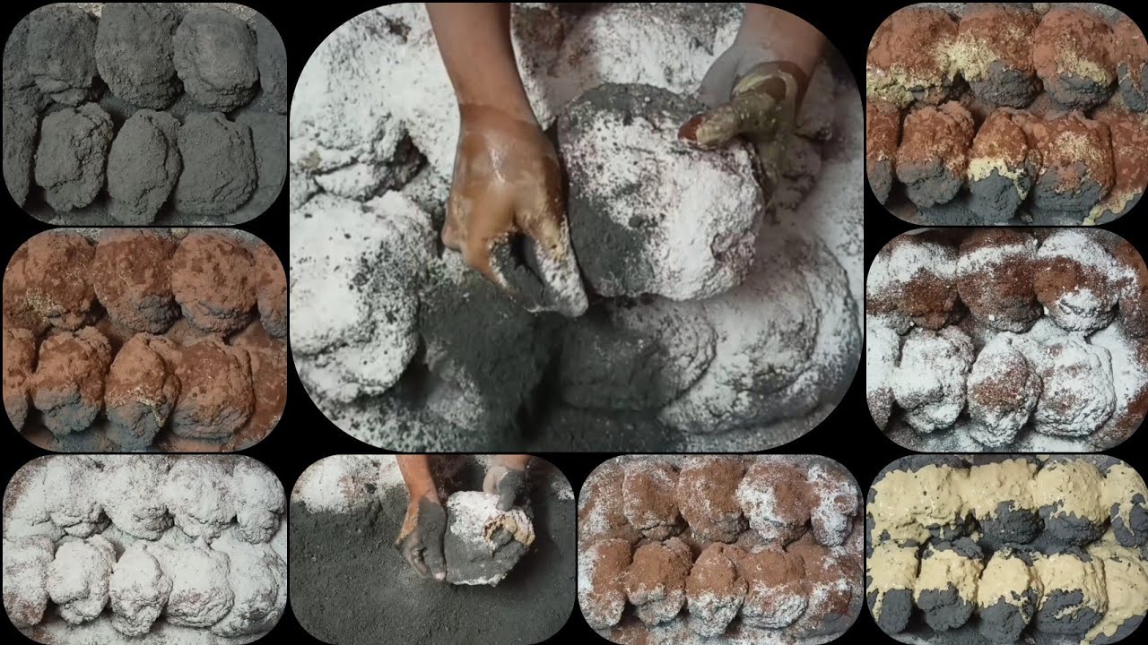 4K Celebration🎊🥳Video 3/6 || Floor Crumbling of Crispy🖤Charcoal with ...