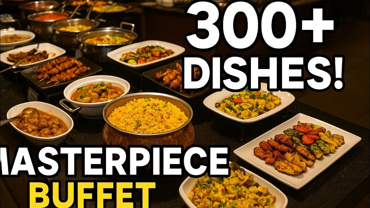Masterpiece Buffet Hyderabad | 300+ Dishes Food Vlog #food #masterpiece ...