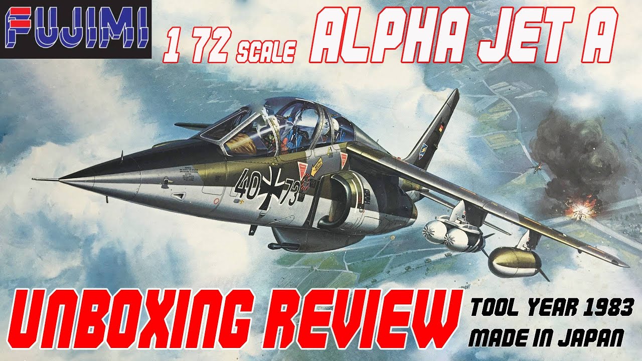FUJIMI 1/72 DORNIER / DASSAULT ALPHA JET A UNBOXING REVIEW - YouTube