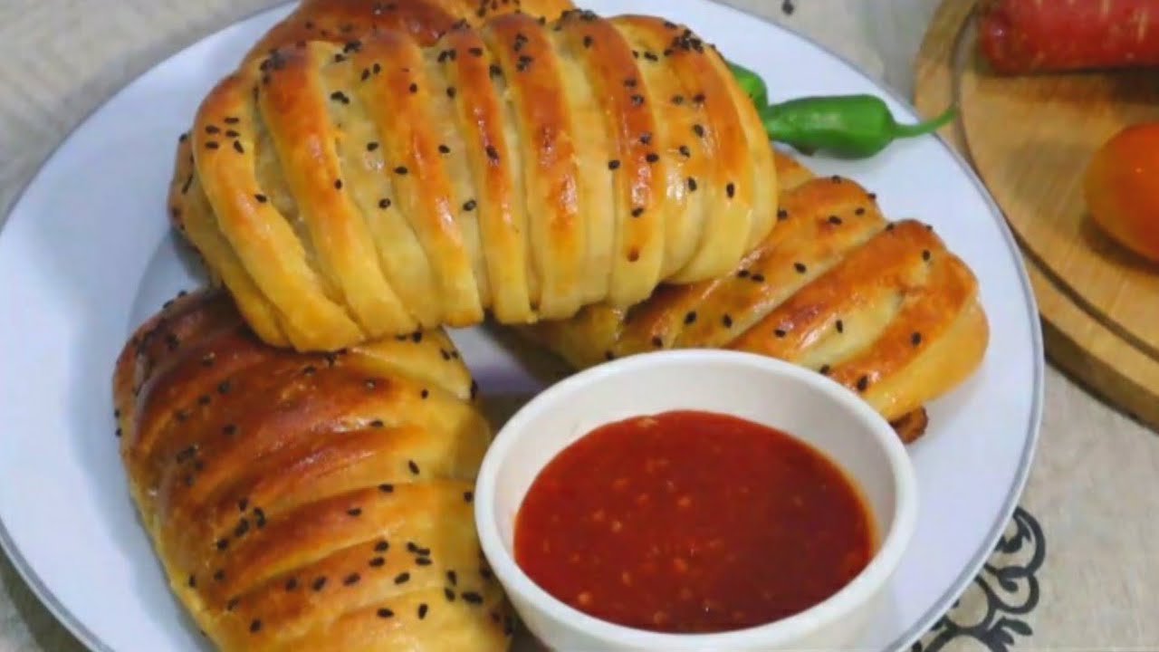 Chicken Bread Recipe With Oven - Bakery Style Chicken Bread Roll Recipe ...