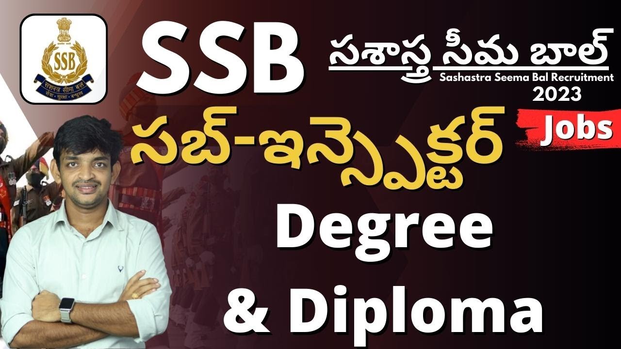 SSB SI (Sub Inspector) Posts Notification 2023 || Govt Jobs - YouTube