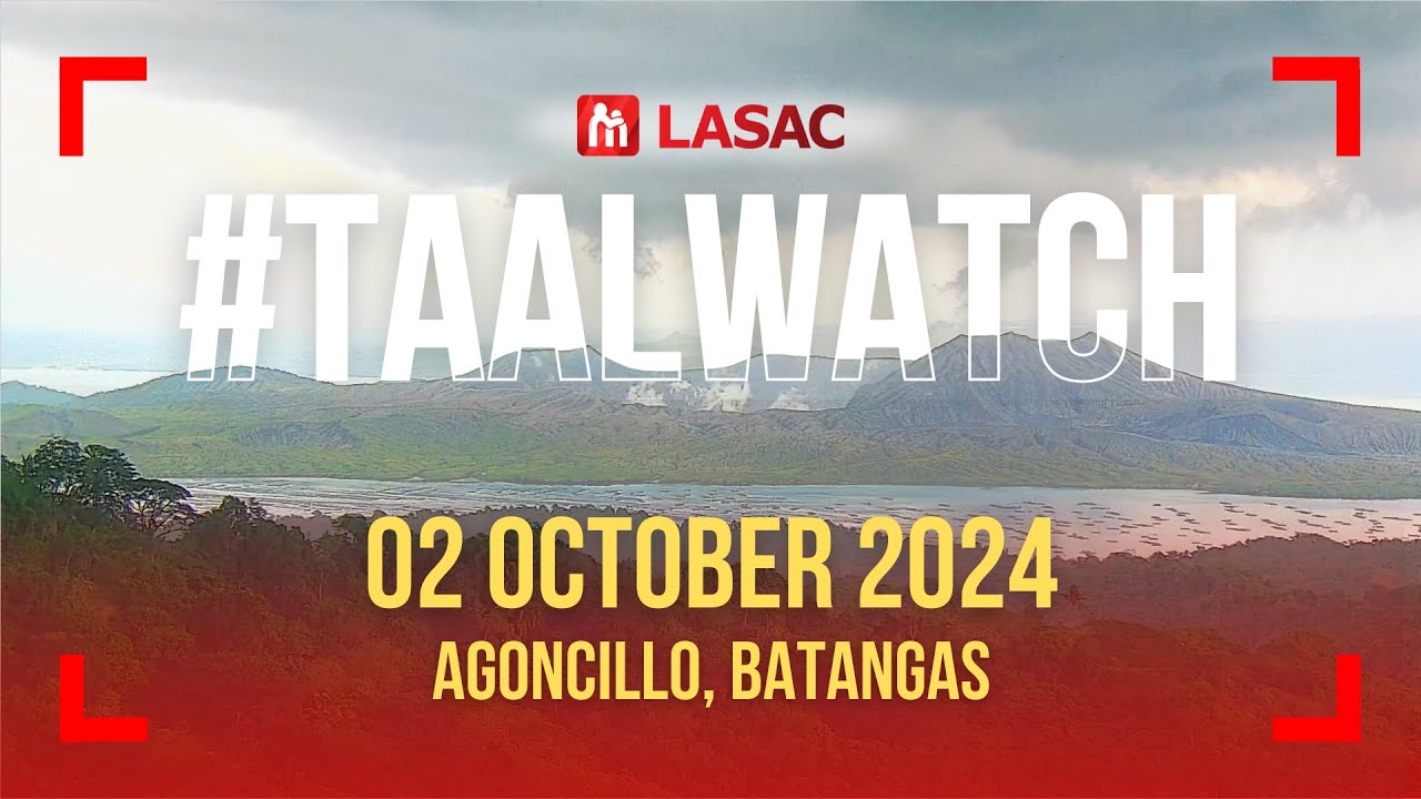 🔴 TAAL VOLCANO LIVE | 02 OCTOBER 2024 | Alert Level 1 - YouTube