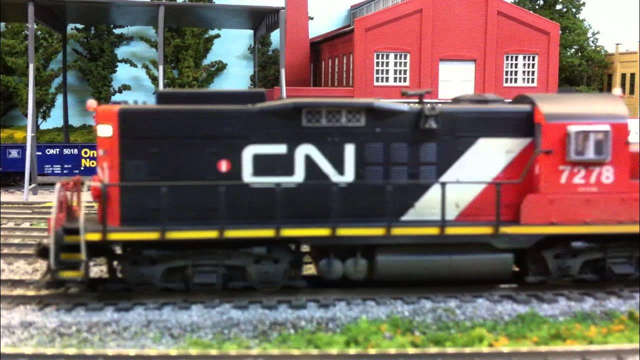HO Scale CN Canadian National GP-9RM - YouTube