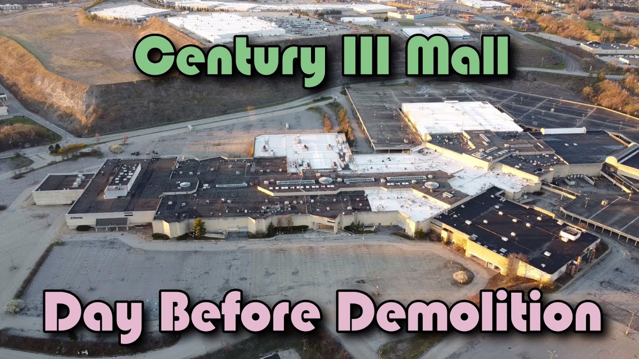 Abandoned Century III Mall As Seen From The Sky The Day Before Demolition - YouTube