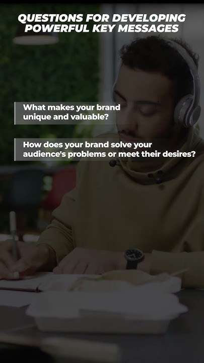 Questions for Developing Brand Key Messages - YouTube