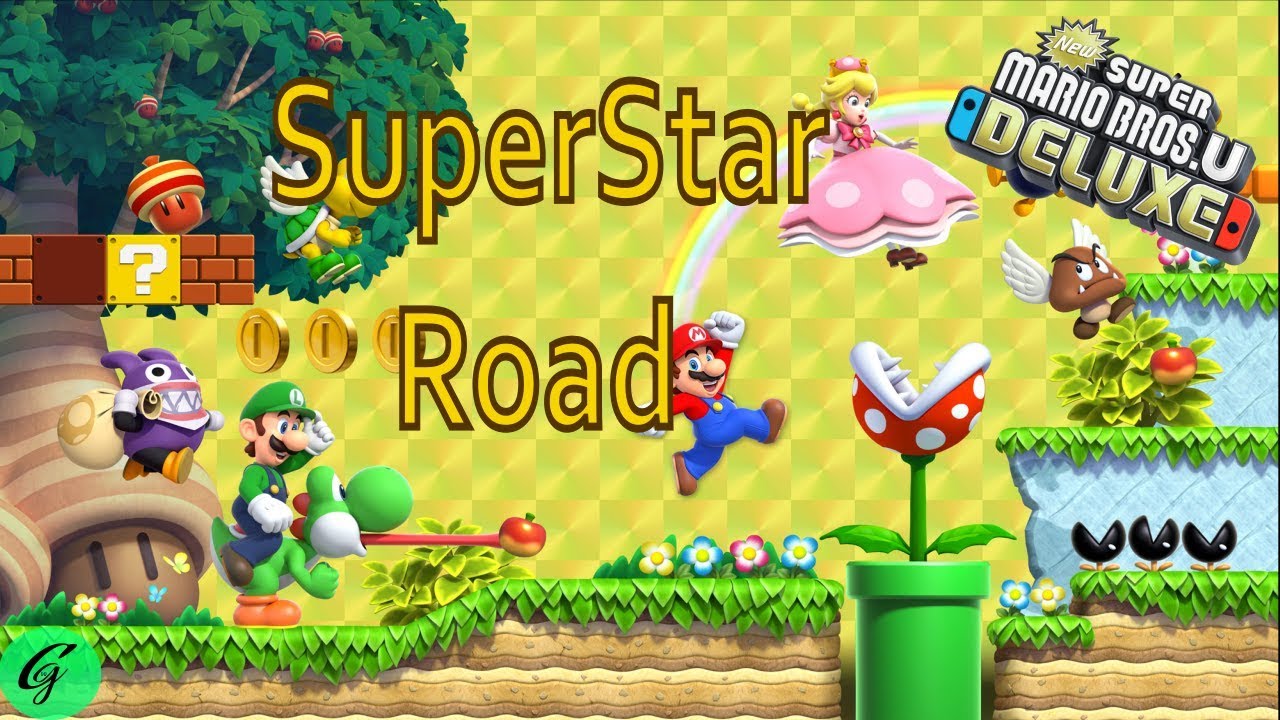 {New} Super Mario Bros. U [DELUXE] SuperStar Road - YouTube
