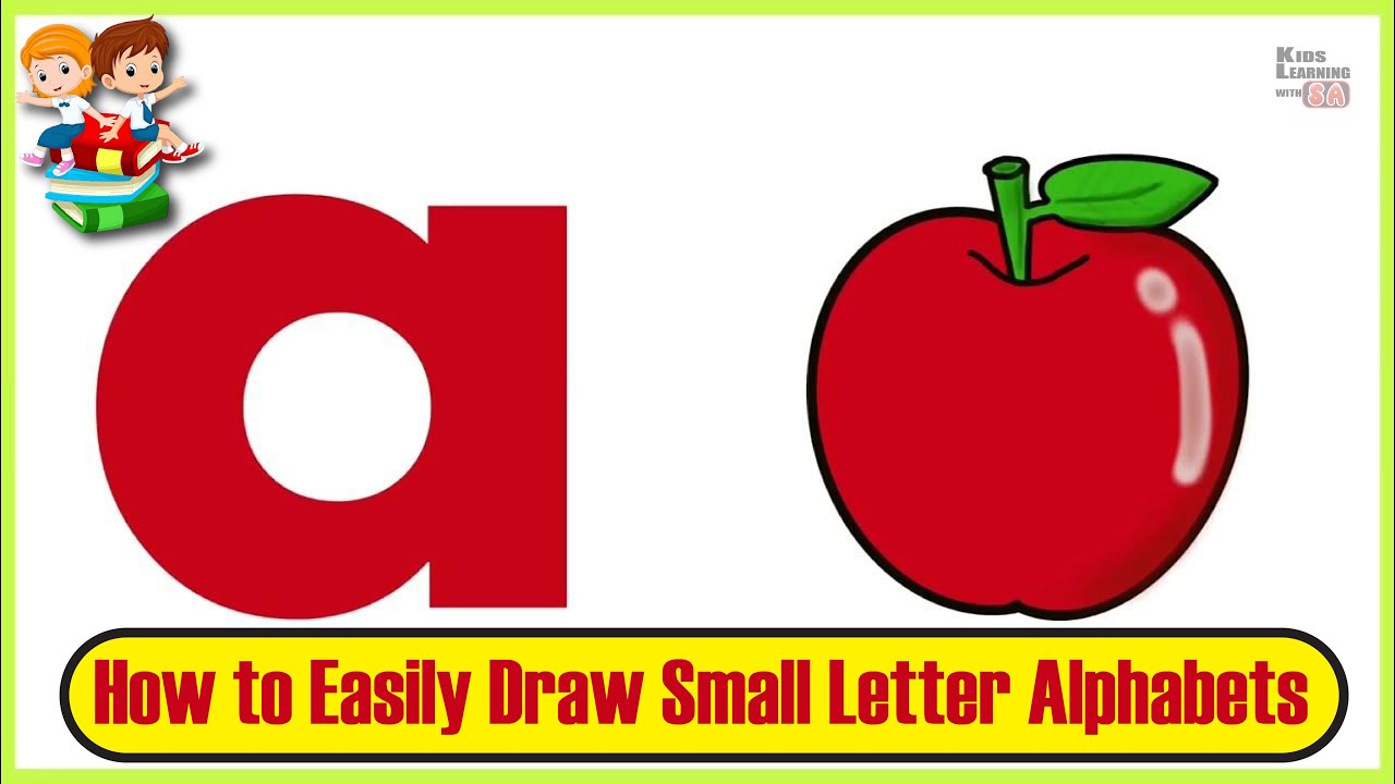 HOW TO EASILY DRAW SMALL LETTER ALPHABETS FOR KIDS || #kids #kidscrafts ...