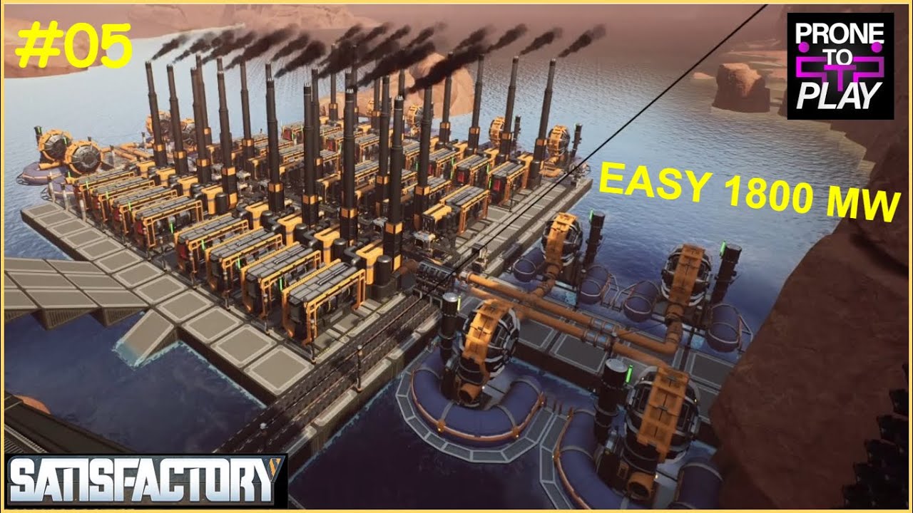 1800MW Coal Setup! - Let's Play Satisfactory Update 7 - Ep. 05 - YouTube