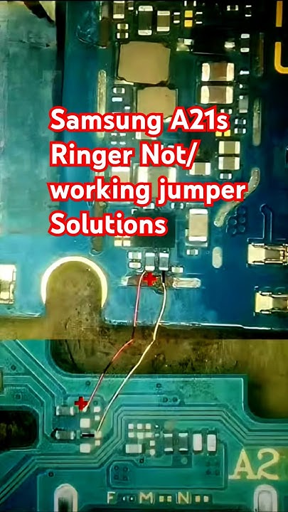Samsung A21s Ringer Not/working jumper Solutions - YouTube