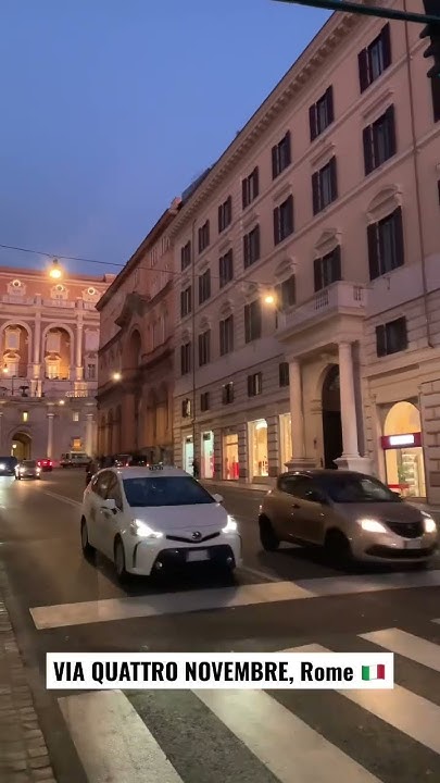 VIA QUATTRO NOVEMBRE, Rome 🇮🇹 - YouTube