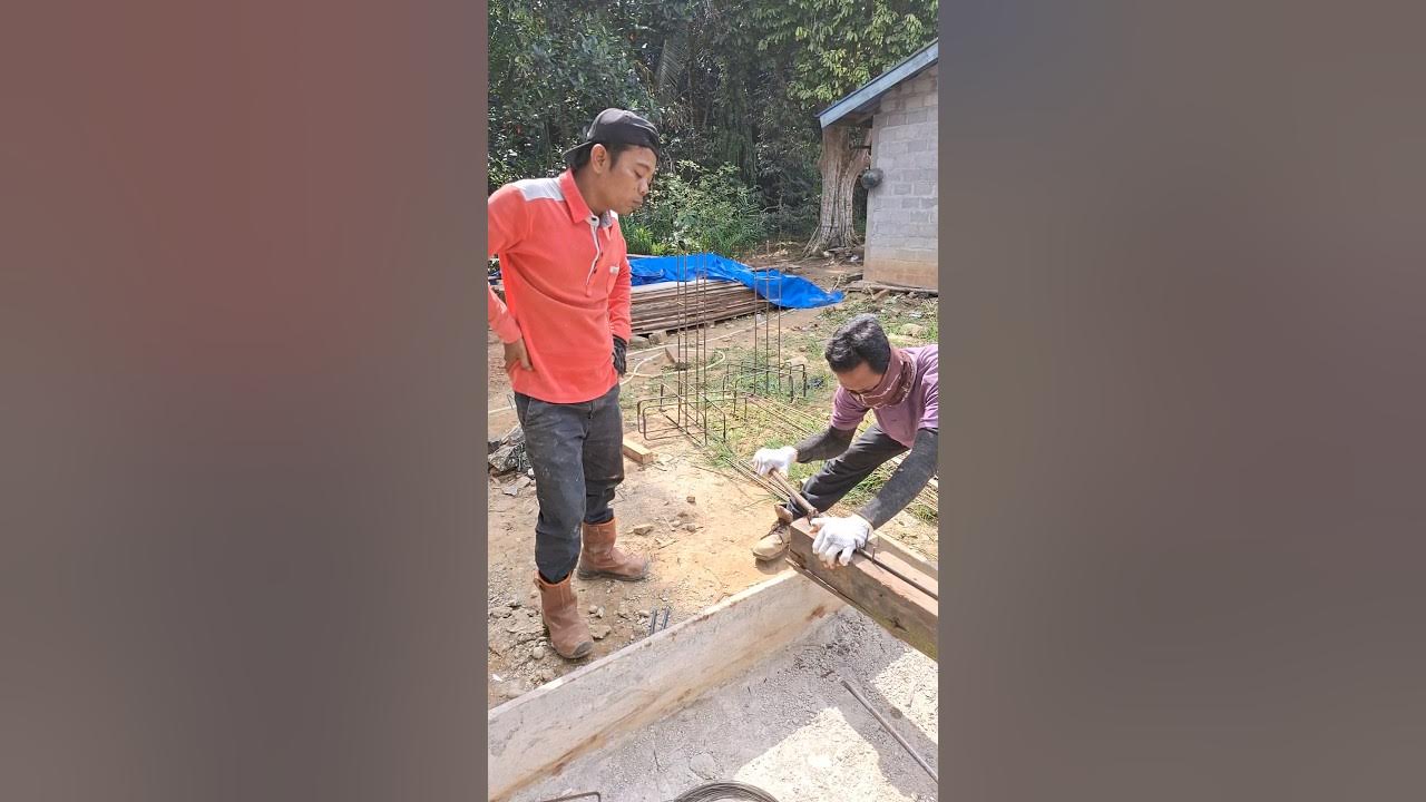 Easy way to bend building steel... - YouTube