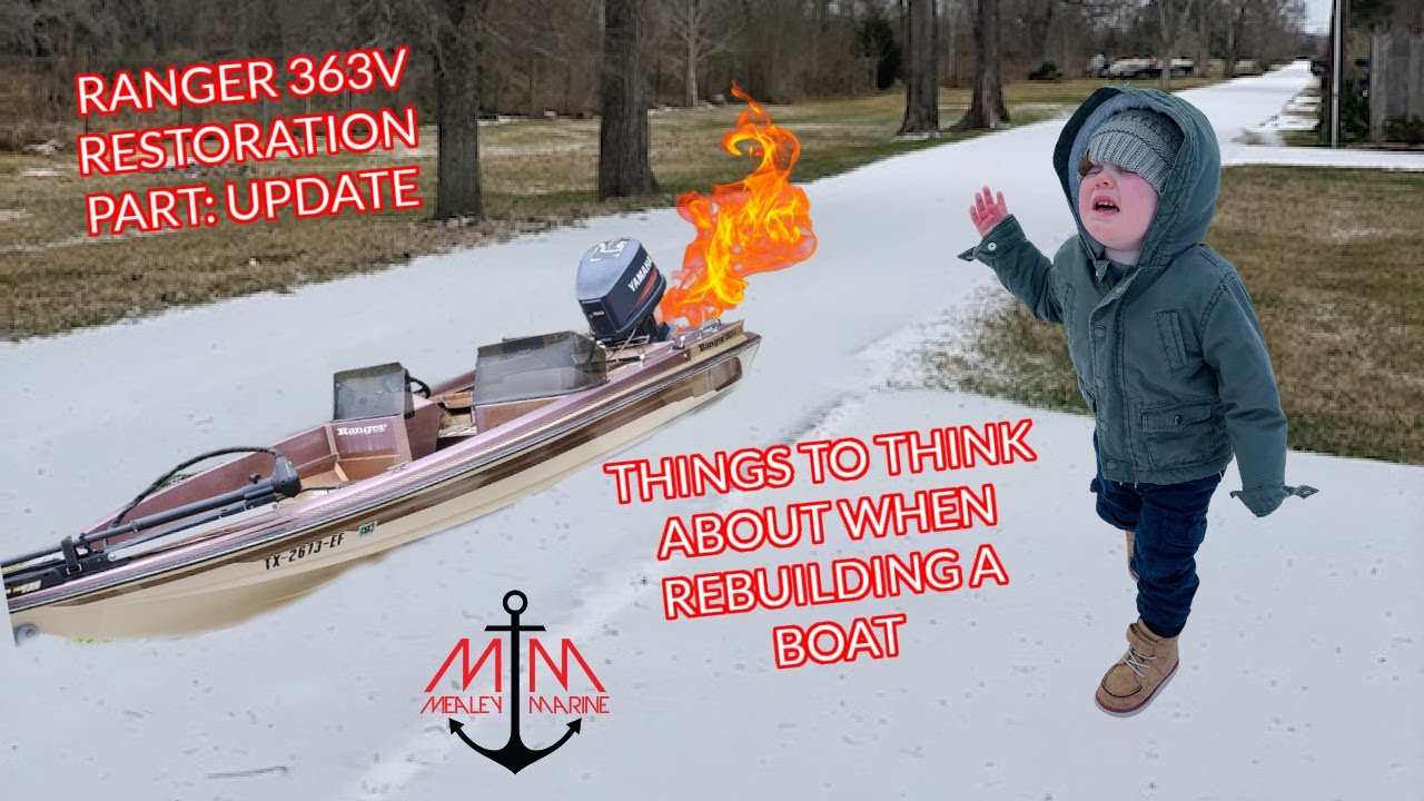 BASS BOAT RESTORATION | 1988 RANGER 363V | WINTER STORM UPDATE - YouTube