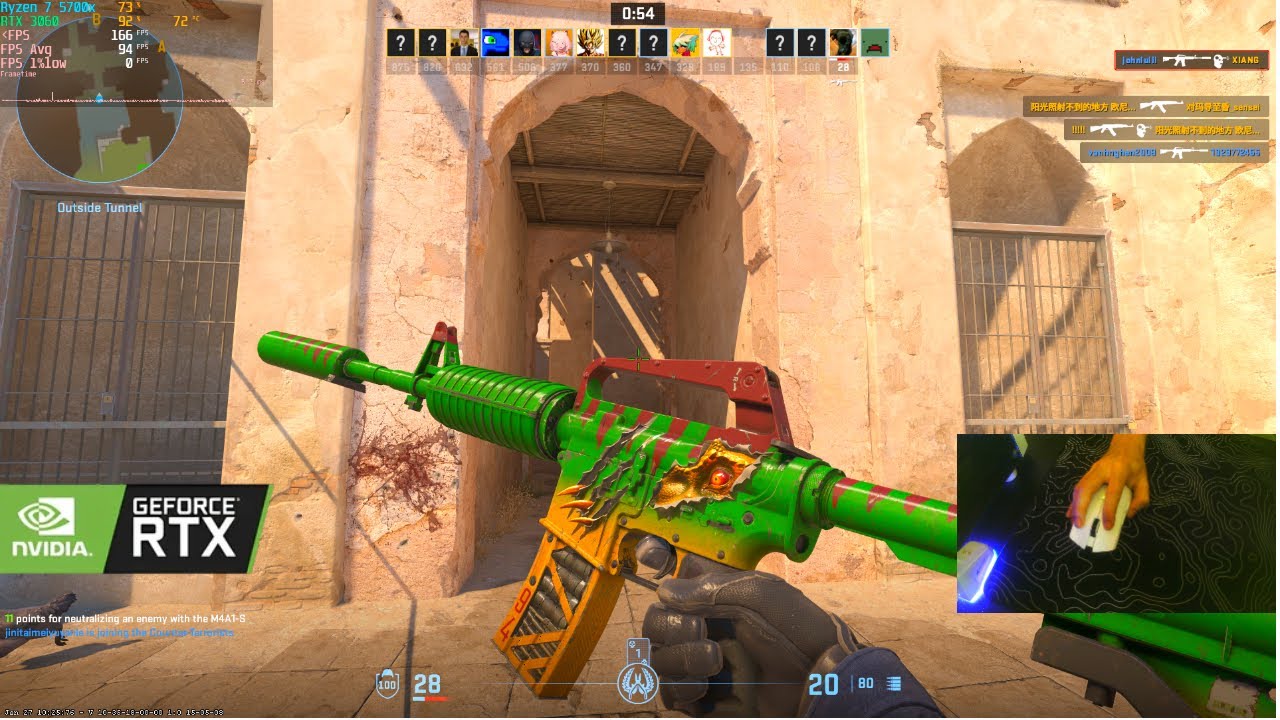 Counter-Strike 2: RTX 3060 Highest Graphics (Performance mode Gameplay ...