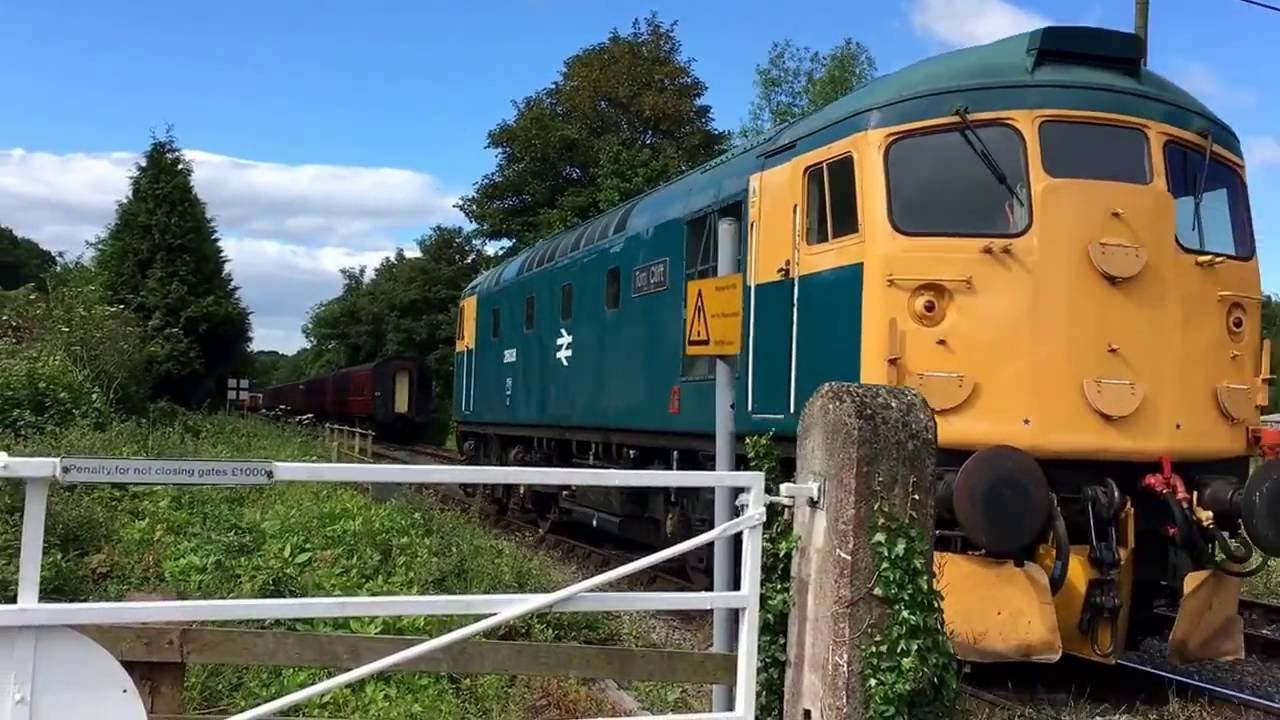 NYMR BR Class 26 26038 Tom Clift - light engine approaching Pickering ...