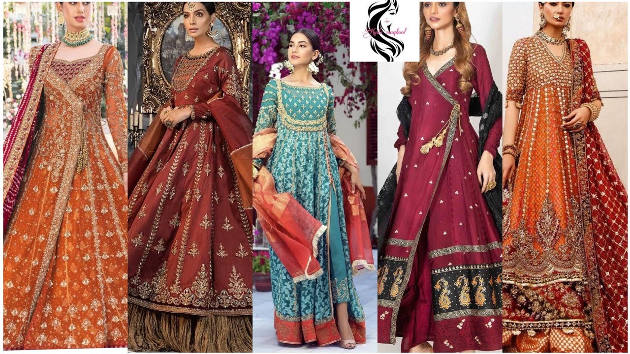 Anarkali frock and pishwas designs 2023 || Latest Trendy wedding party ...
