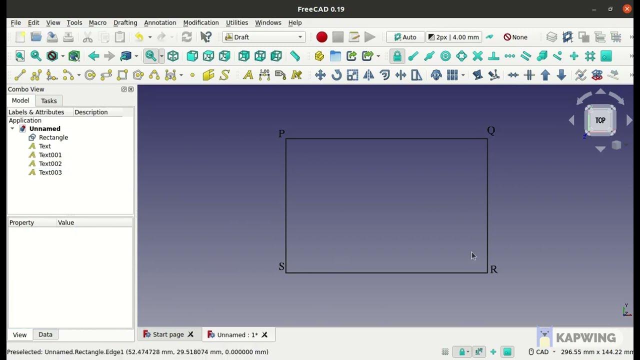 How to use draft annotation tool in FreeCAD - YouTube