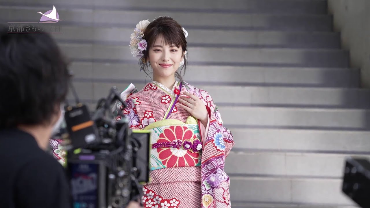 [English Subs] Minami Hamabe for Kyoto Kimono Yuzen 2021 CM Making and ...
