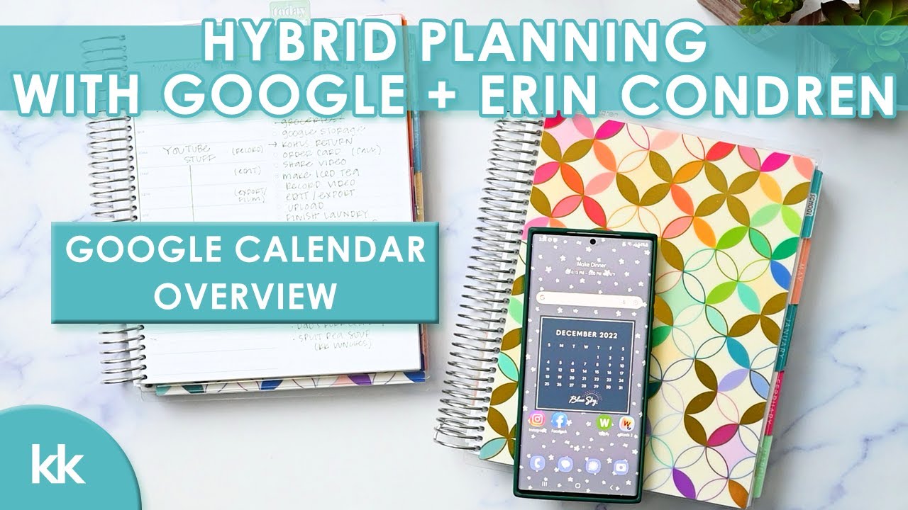 Hybrid Planning with Google and Erin Condren Functional Digital and ...
