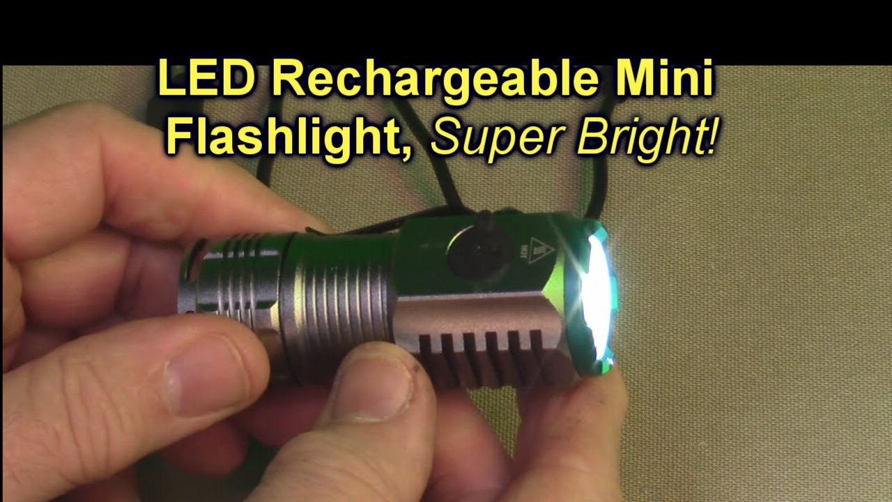 Favourlite LED Waterproof Rechargeable Mini Flashlight, Super Bright - 4 Modes. REVIEW - YouTube