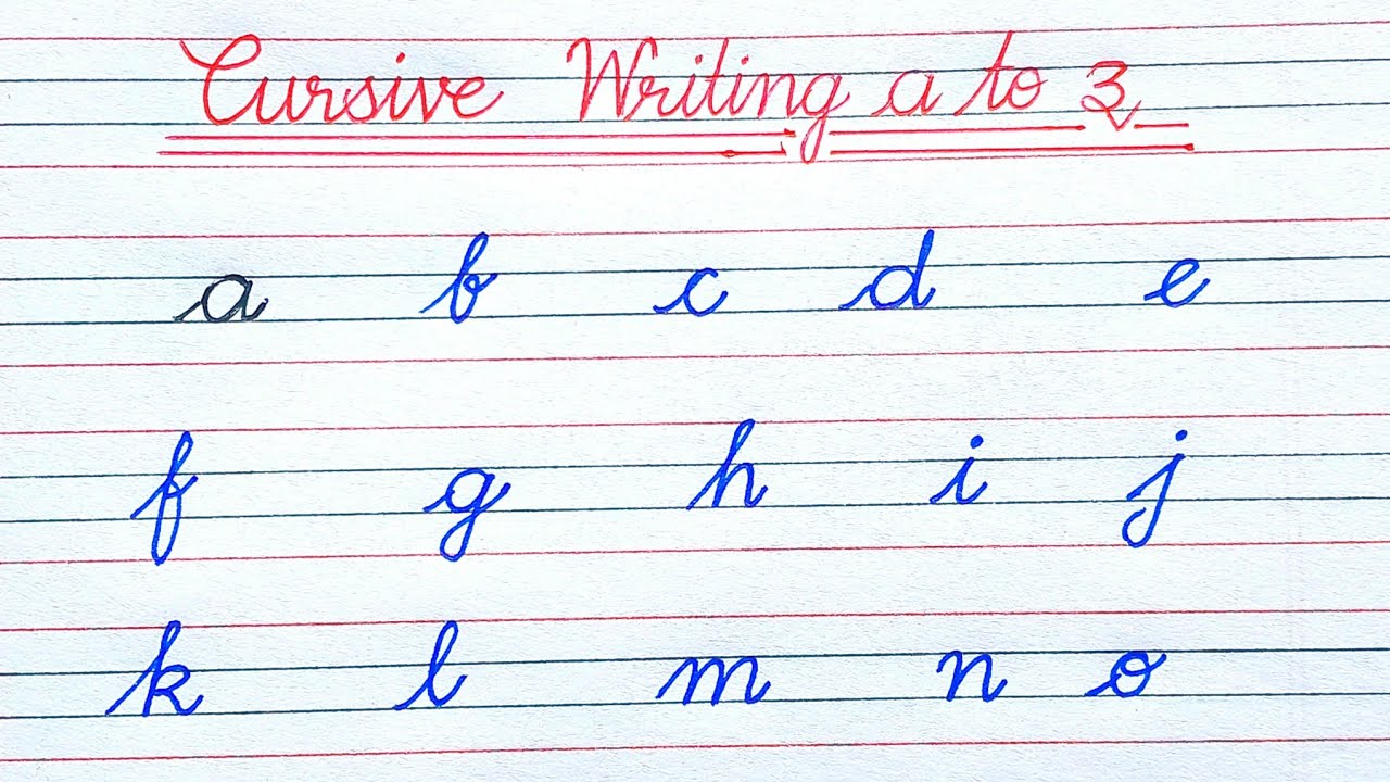How To Write Small Cursive Writing Letters Cursive Writing Tutorial A how-to-write-small-cursive-writing-letters-cursive-writing-tutorial-a