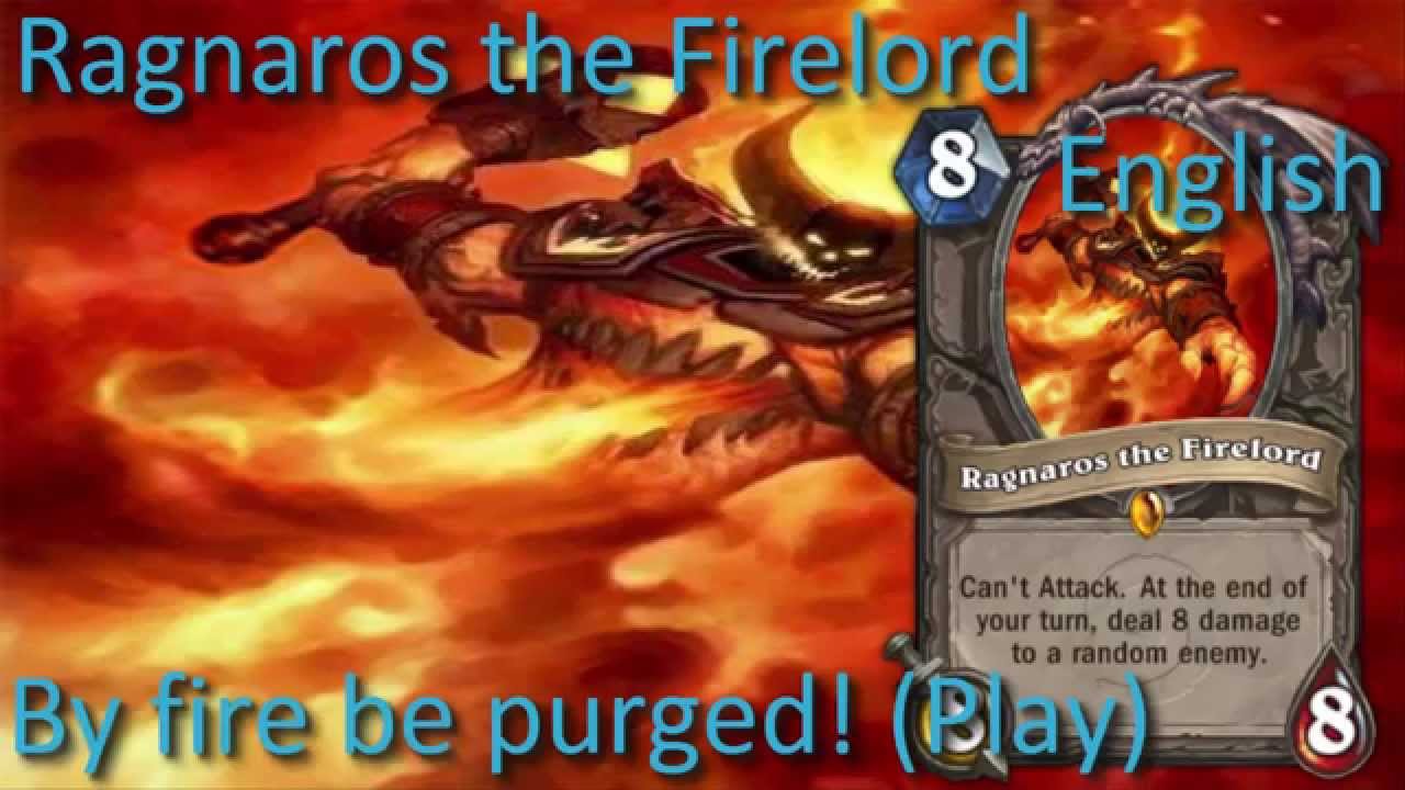 Ragnaros card sounds in 12 languages -Hearthstone - YouTube